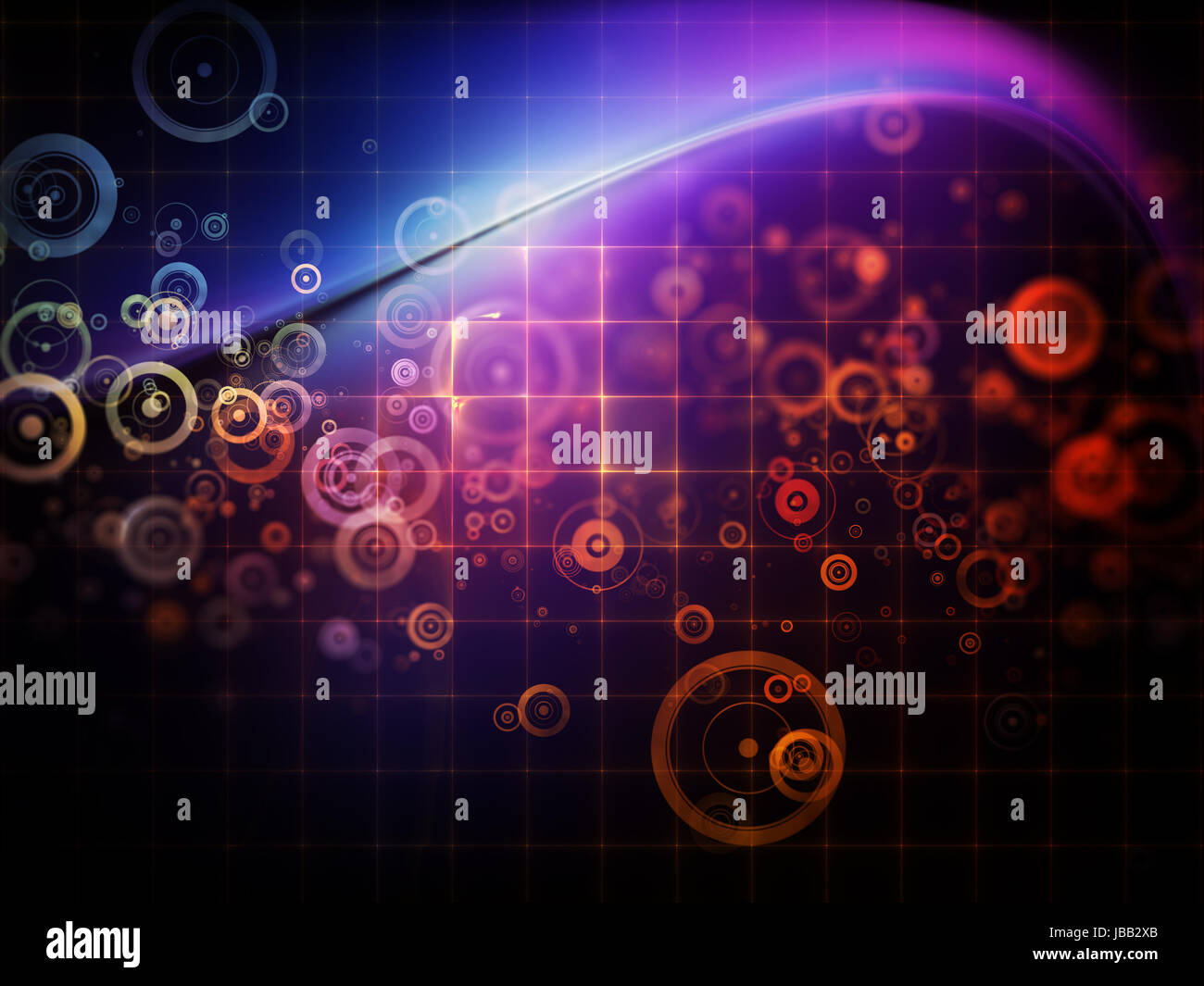 Geometry of Space series. Composition of conceptual grids, curves and ...