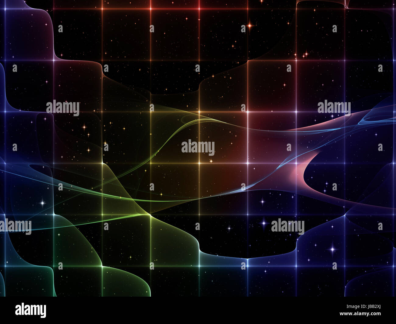 Geometry of Space series. Arrangement of conceptual grids, curves and ...