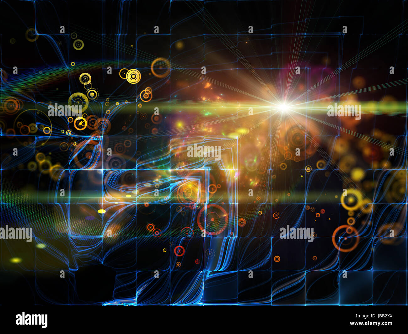 Geometry of Space series. Artistic abstraction composed of conceptual ...