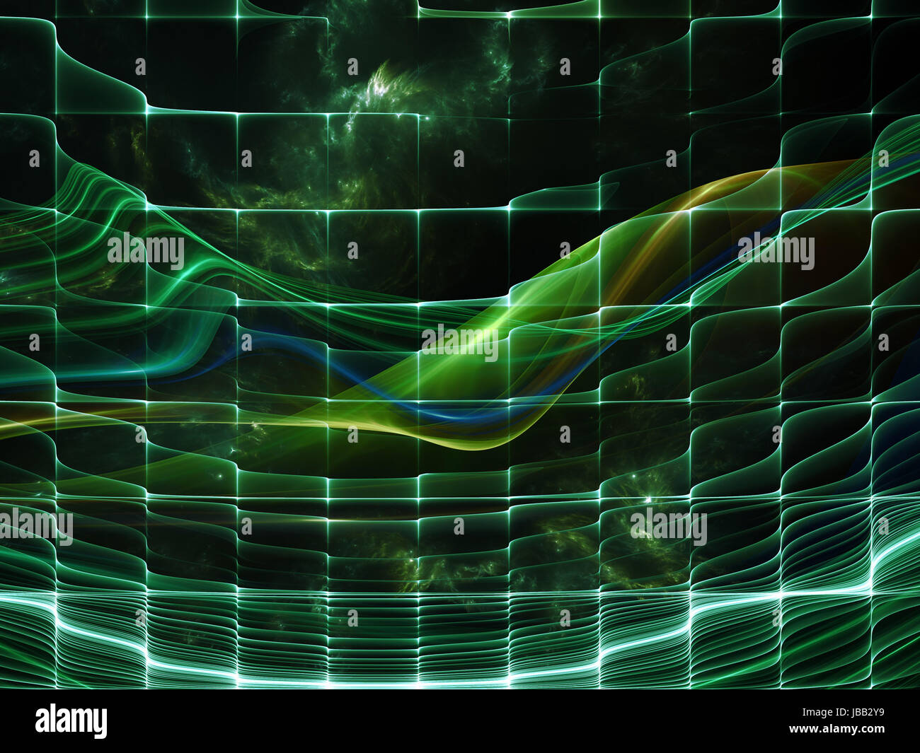 Geometry of Space series. Composition of conceptual grids, curves and ...