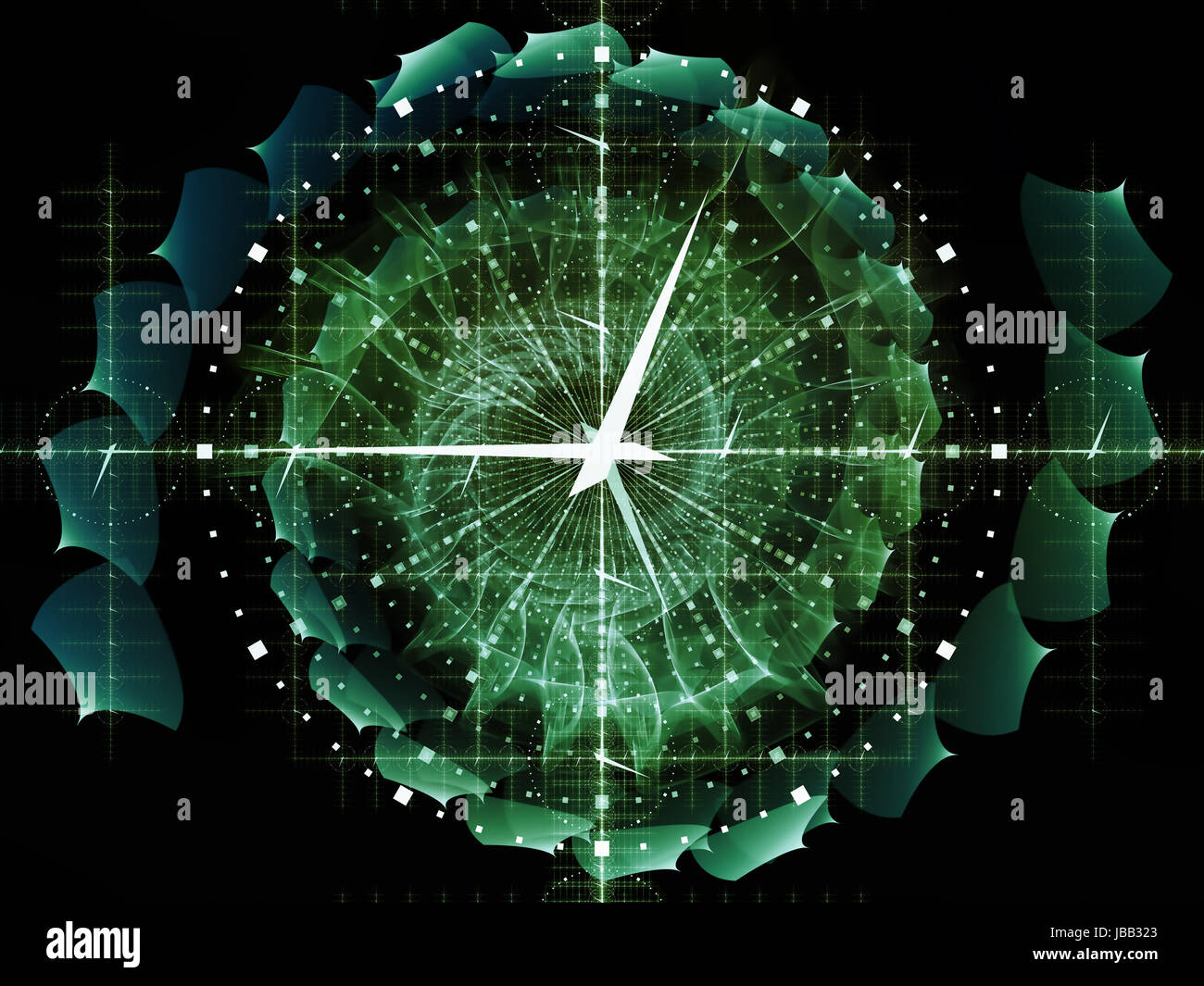 Time Symmetry series. Interplay of clock and fractal elements on the ...