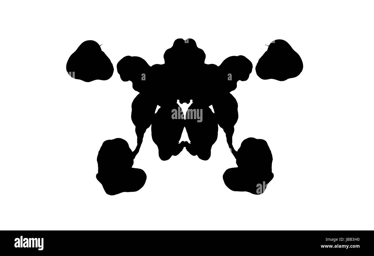 Rorschach test Black and White Stock Photos & Images - Alamy