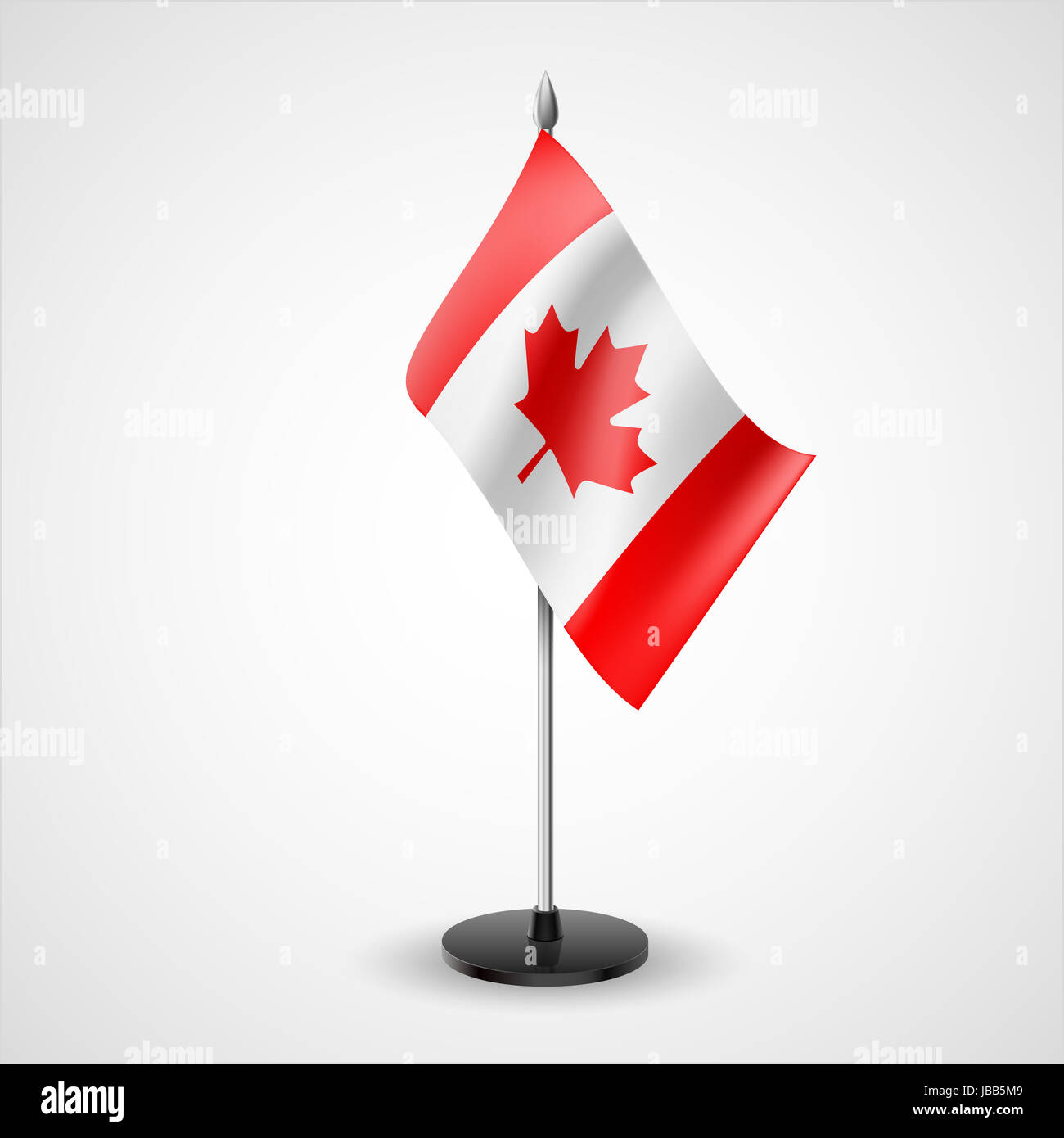 State table flag of Canada. National symbol Stock Photo - Alamy