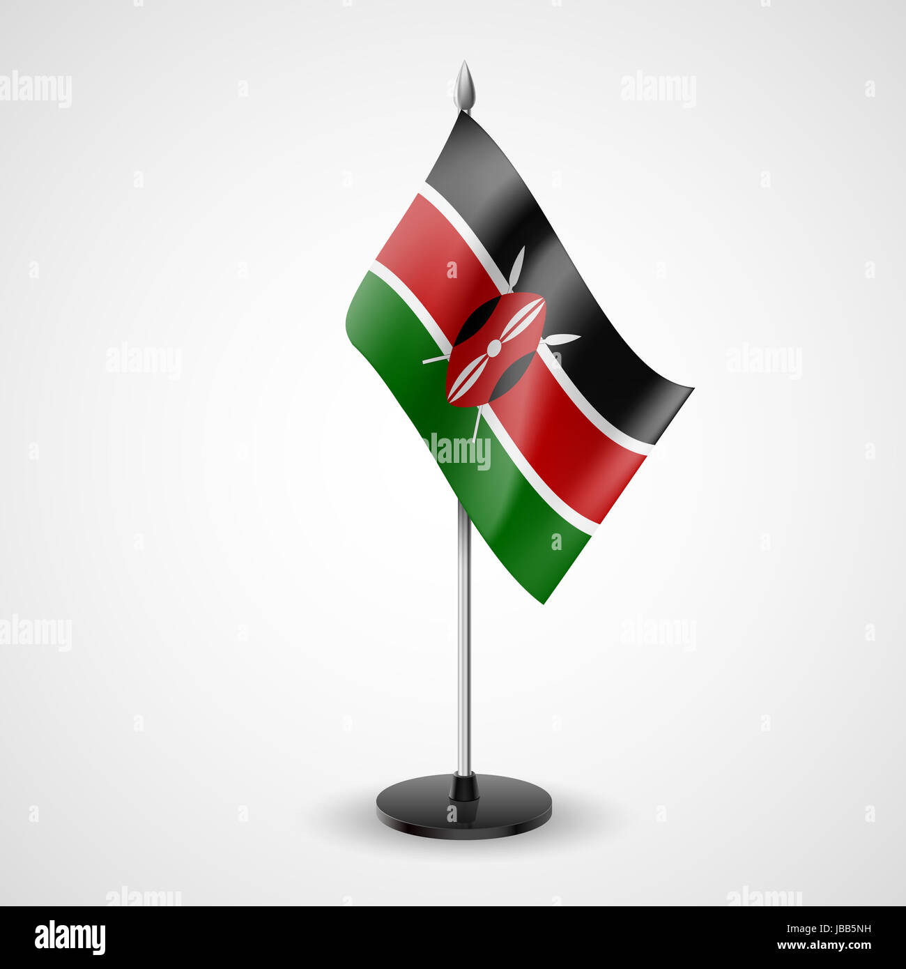 State table flag of Kenya. National symbol Stock Photo - Alamy