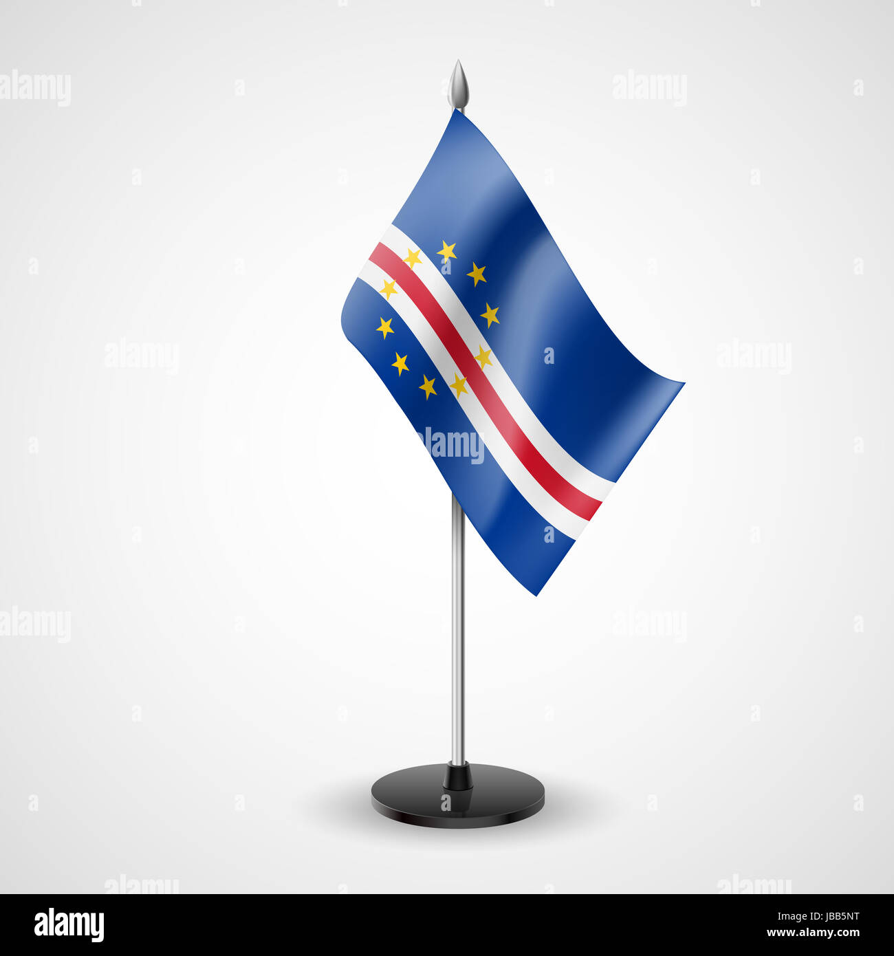 State table flag of Cape Verde. National symbol Stock Photo - Alamy