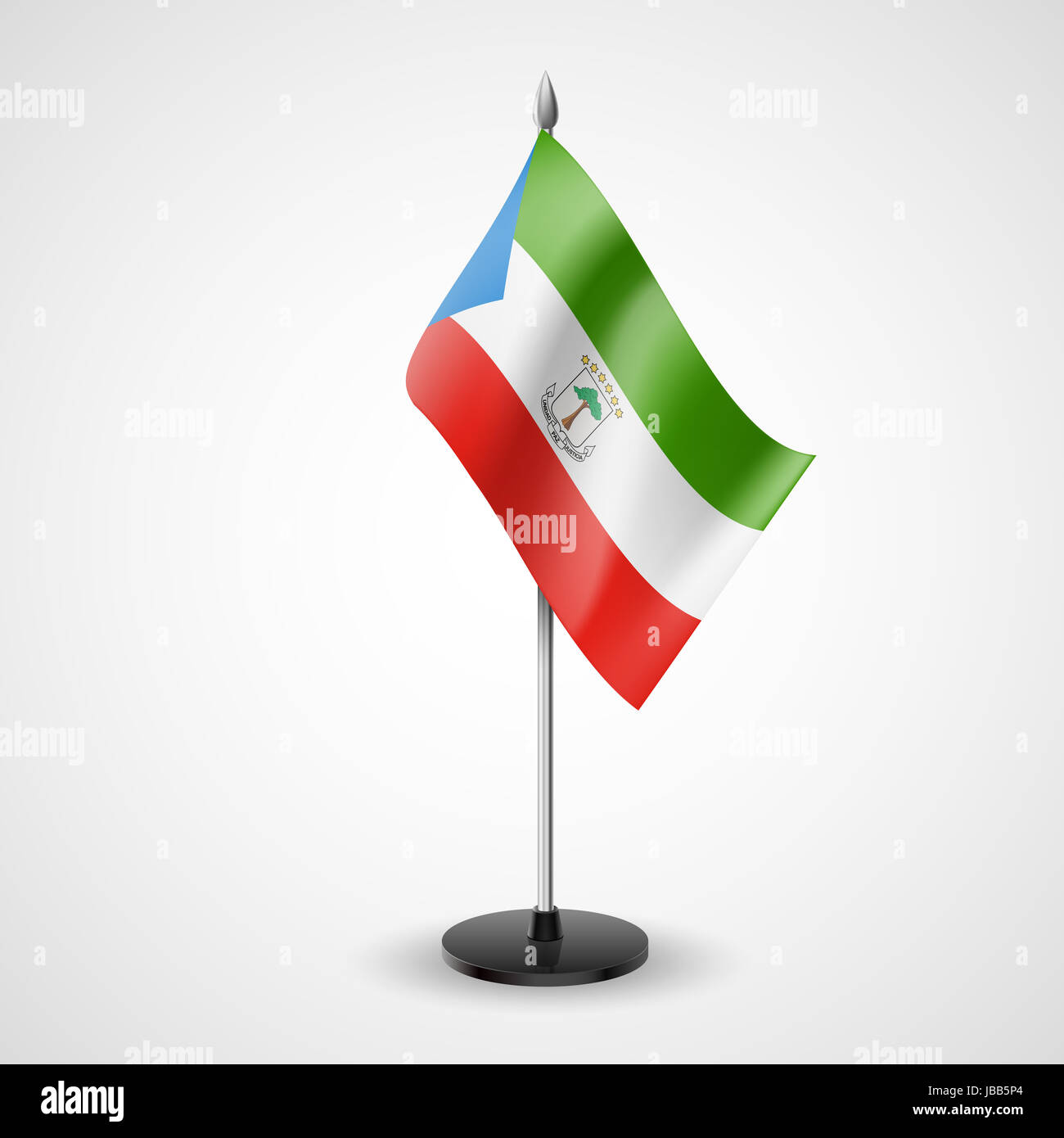 State table flag of Equatorial Guinea. National symbol Stock Photo - Alamy