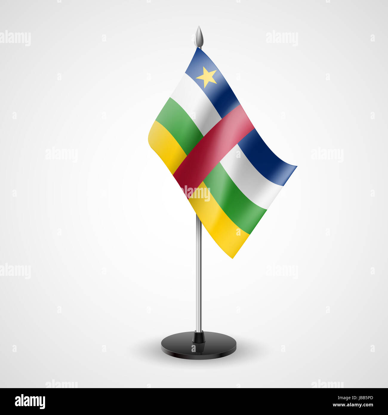 State table flag of Central African Republic. National symbol Stock ...