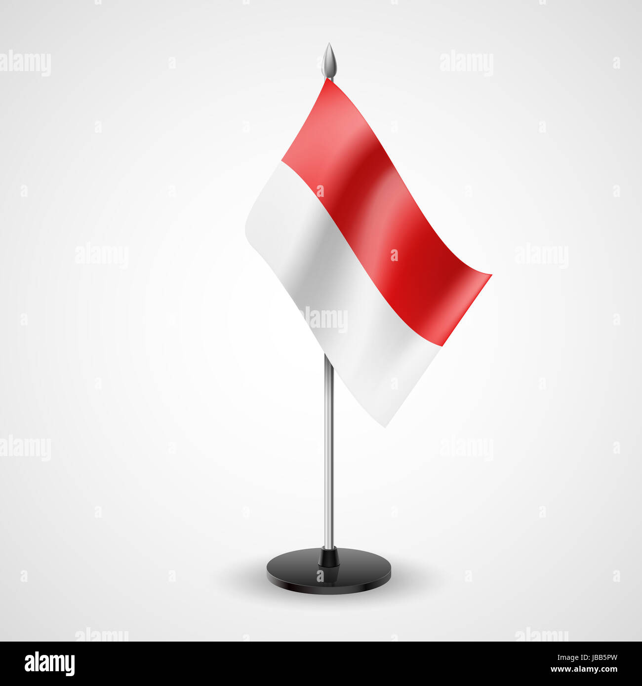 State table flag of Monaco. National symbol Stock Photo - Alamy