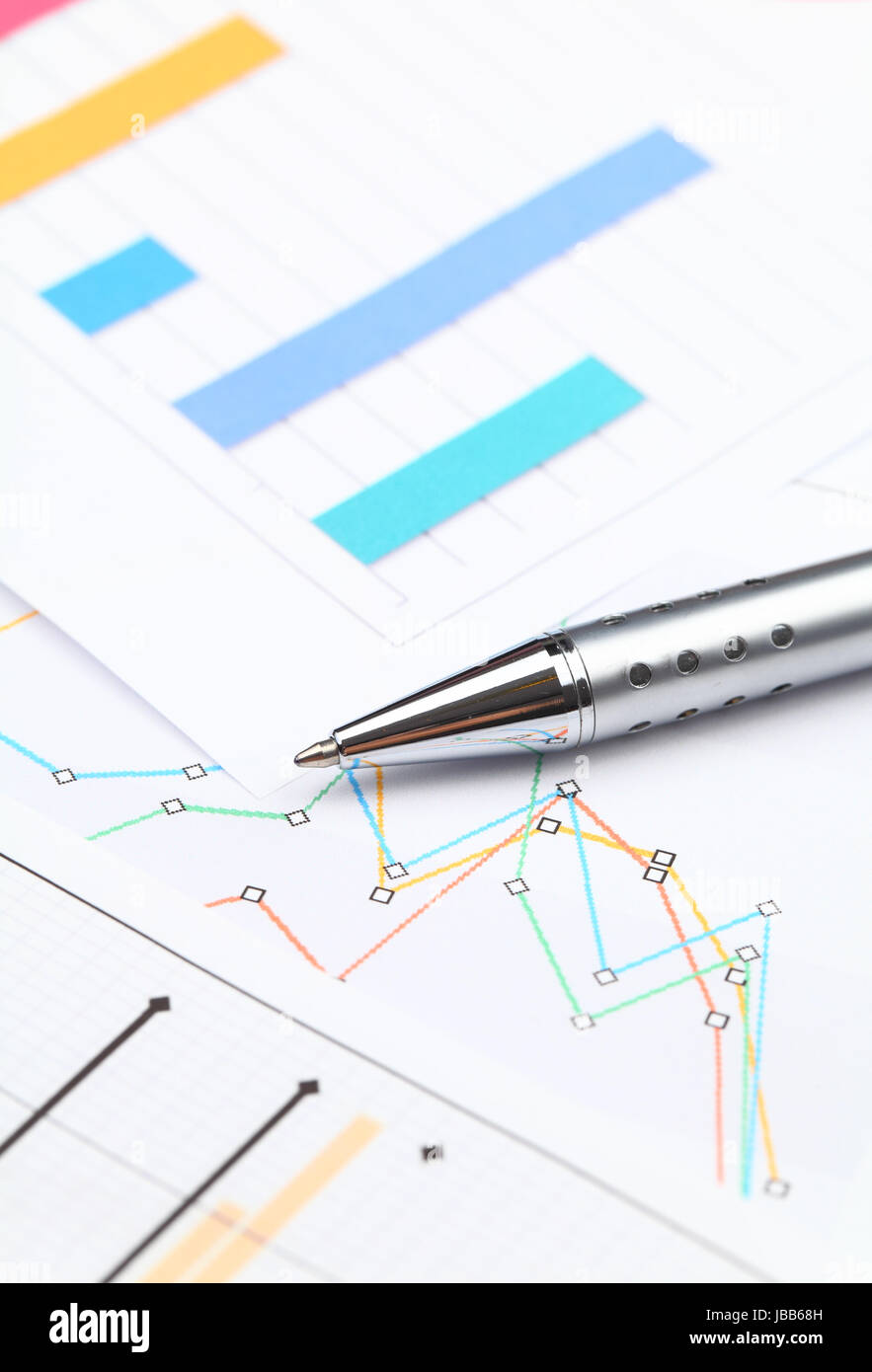 Graphical chart analysis Stock Photo - Alamy