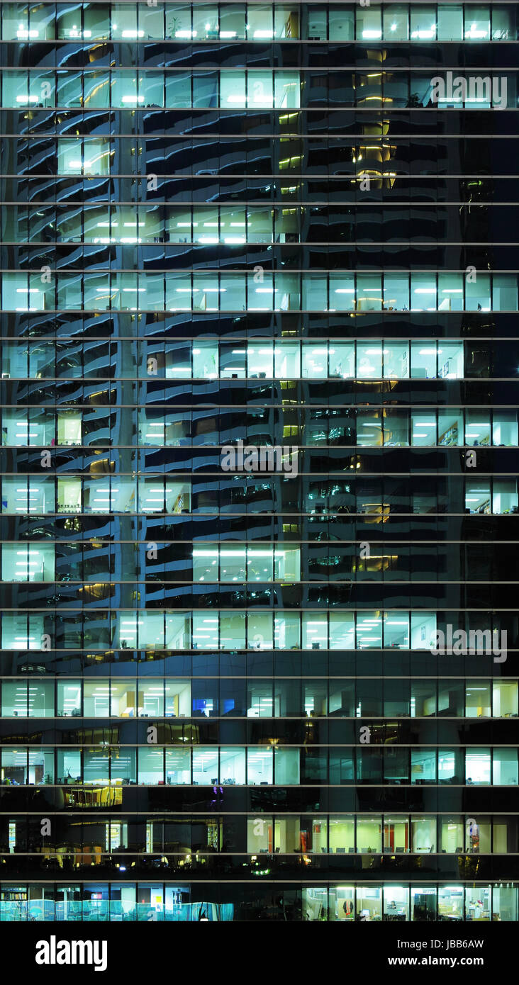 Exterior of office building at night Stock Photo - Alamy