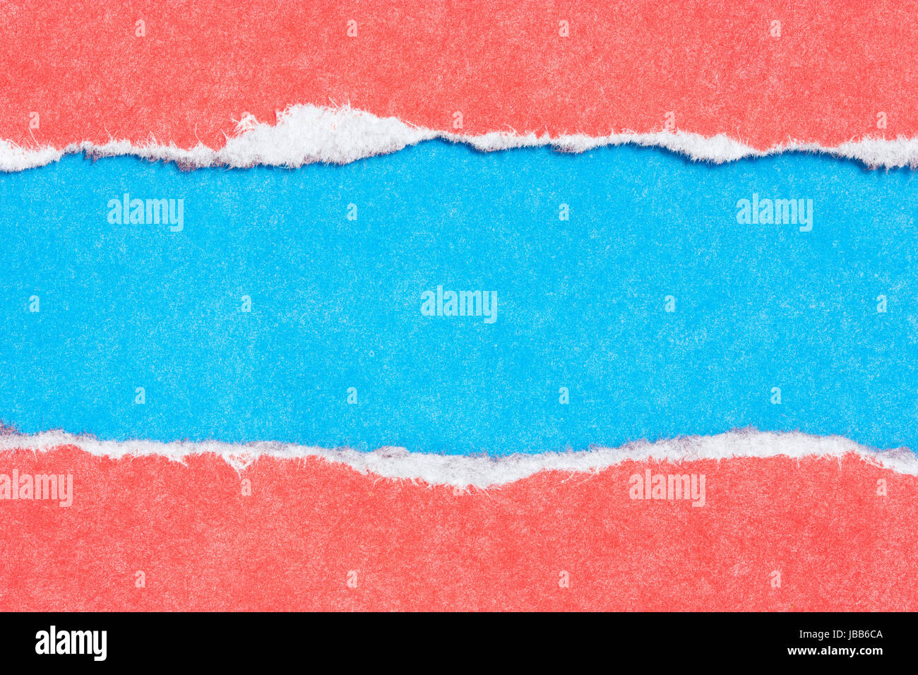 Torn paper red and blue colors for the background Stock Photo - Alamy