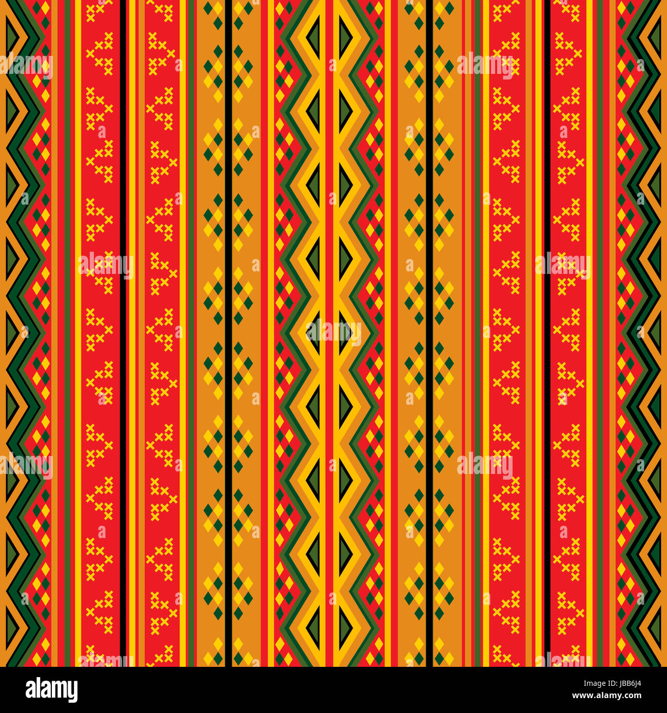 Seamless geaometric pattern in colors, tribal design Stock Photo - Alamy
