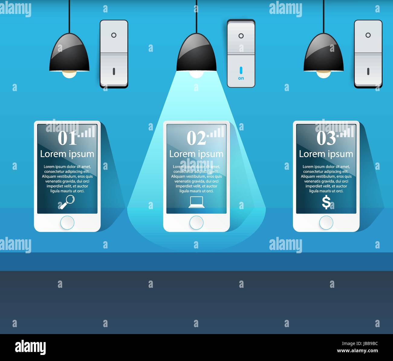 3D infographic. Smartphone icon Stock Vector Image & Art - Alamy