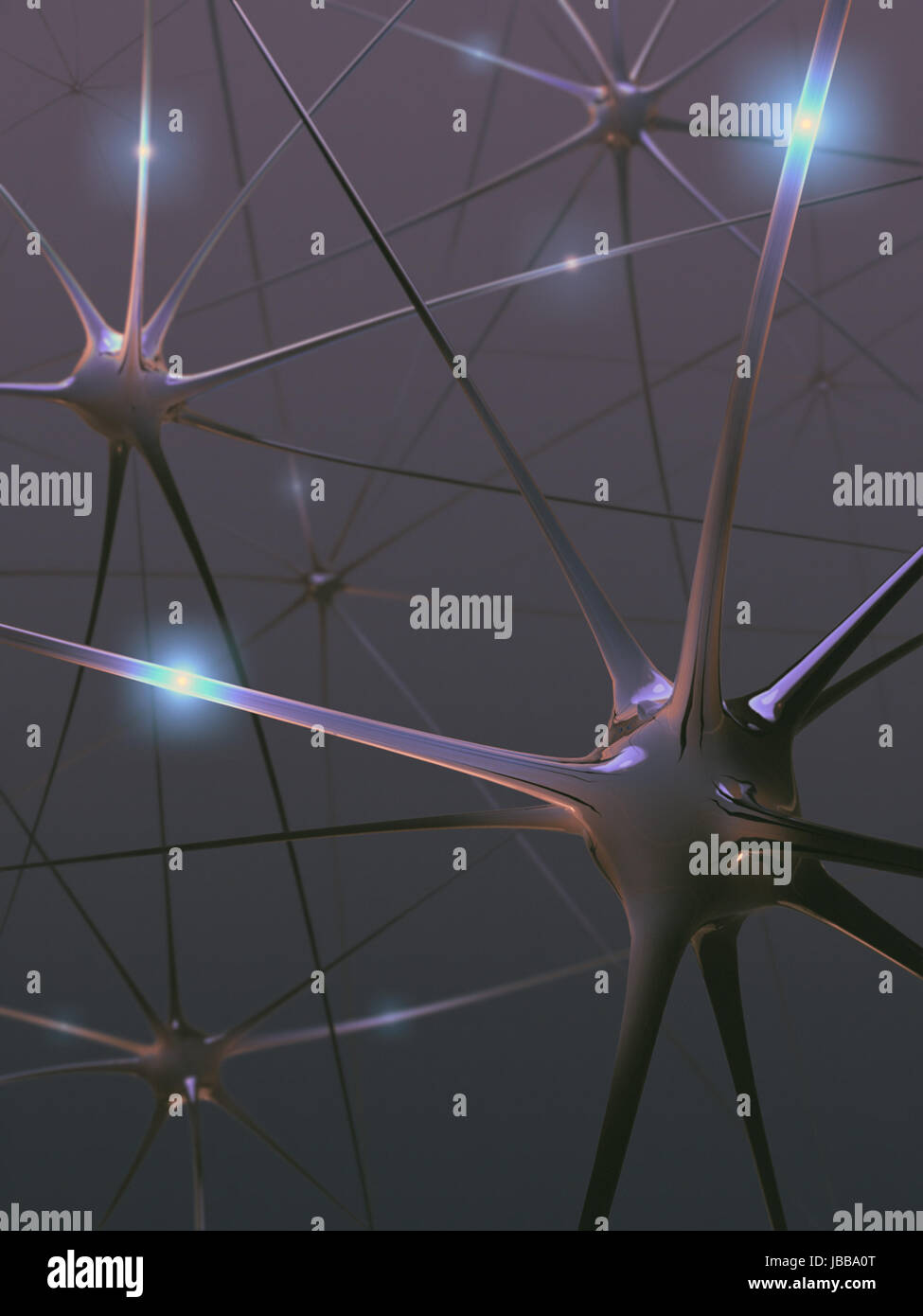 Image concept of a network of neurons in the human brain Stock Photo ...