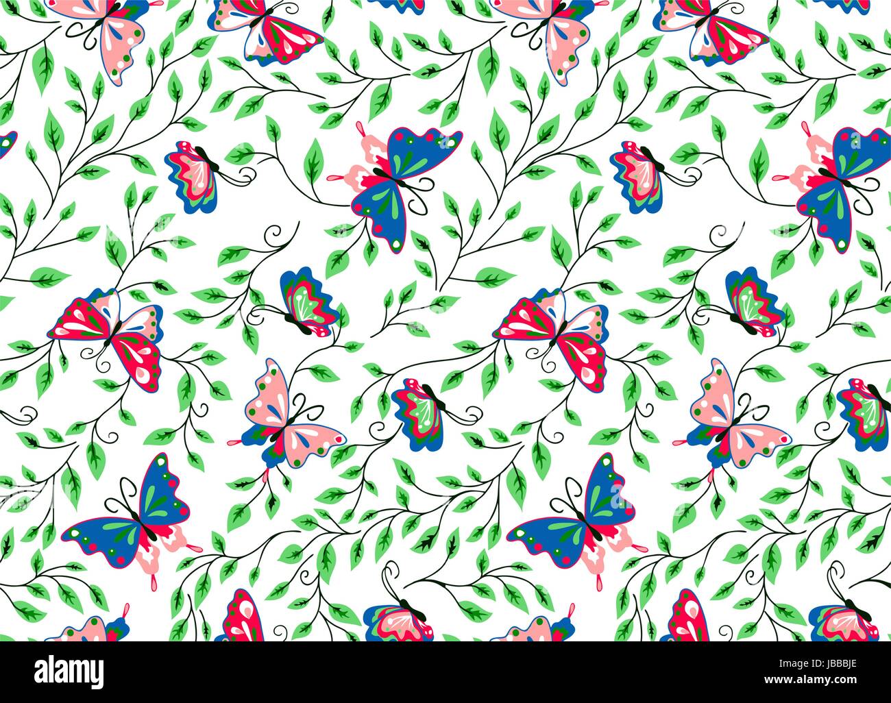 Seamless Flower Background Stock Vector Image & Art - Alamy