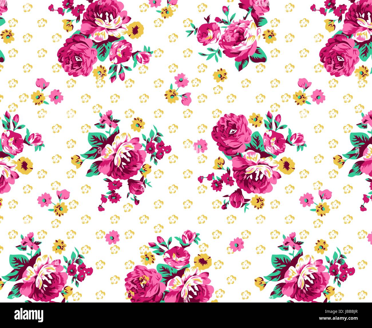 Seamless Flower Background Stock Vector Image & Art - Alamy