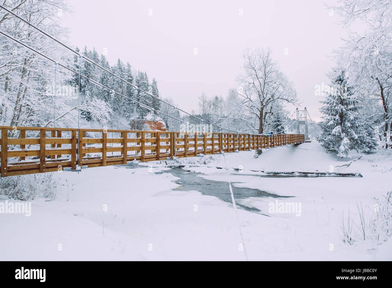 Zvarte rock at the river Amata in Latvia. Sandstone cliffs on the river ...