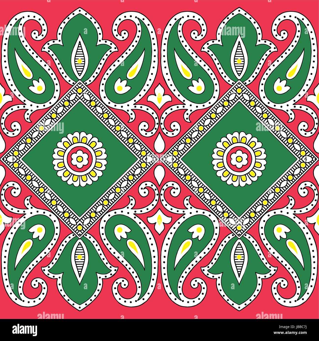 ornamental paisley border pattern Stock Vector Image & Art - Alamy
