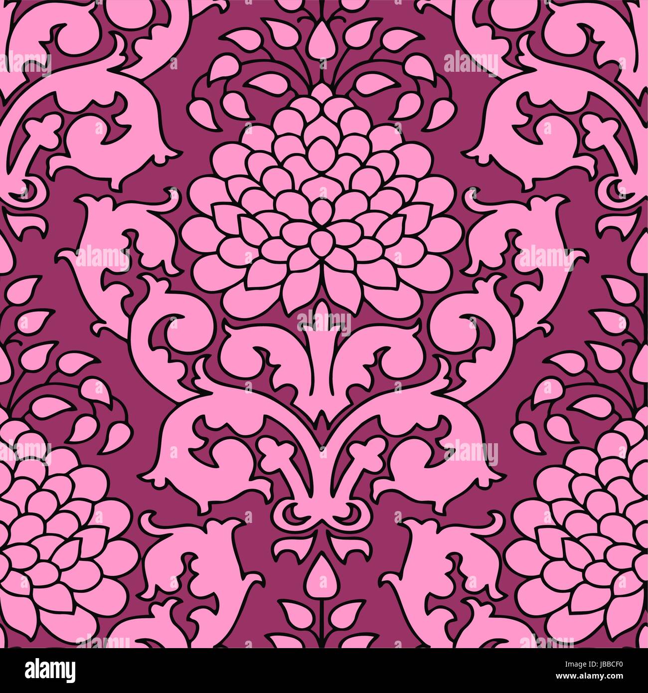 ornamental paisley border pattern Stock Vector Image & Art - Alamy
