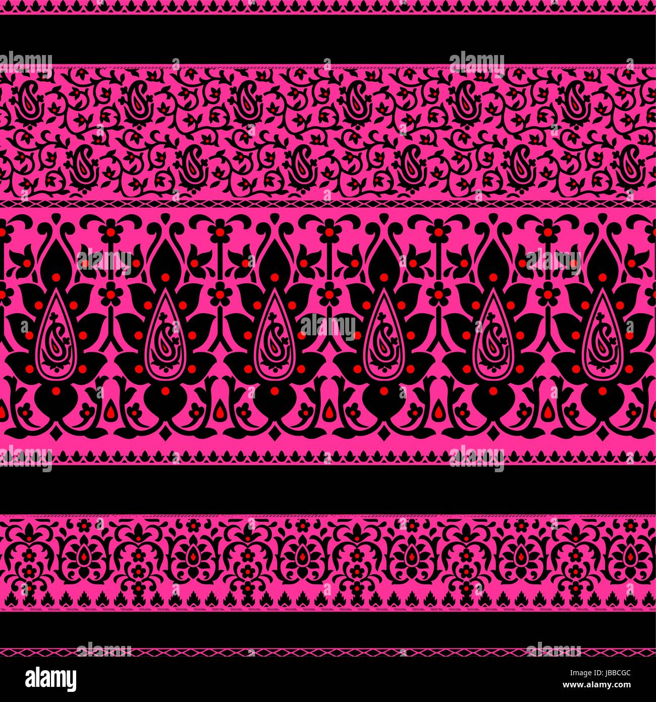Paisley border Stock Vector Images - Alamy
