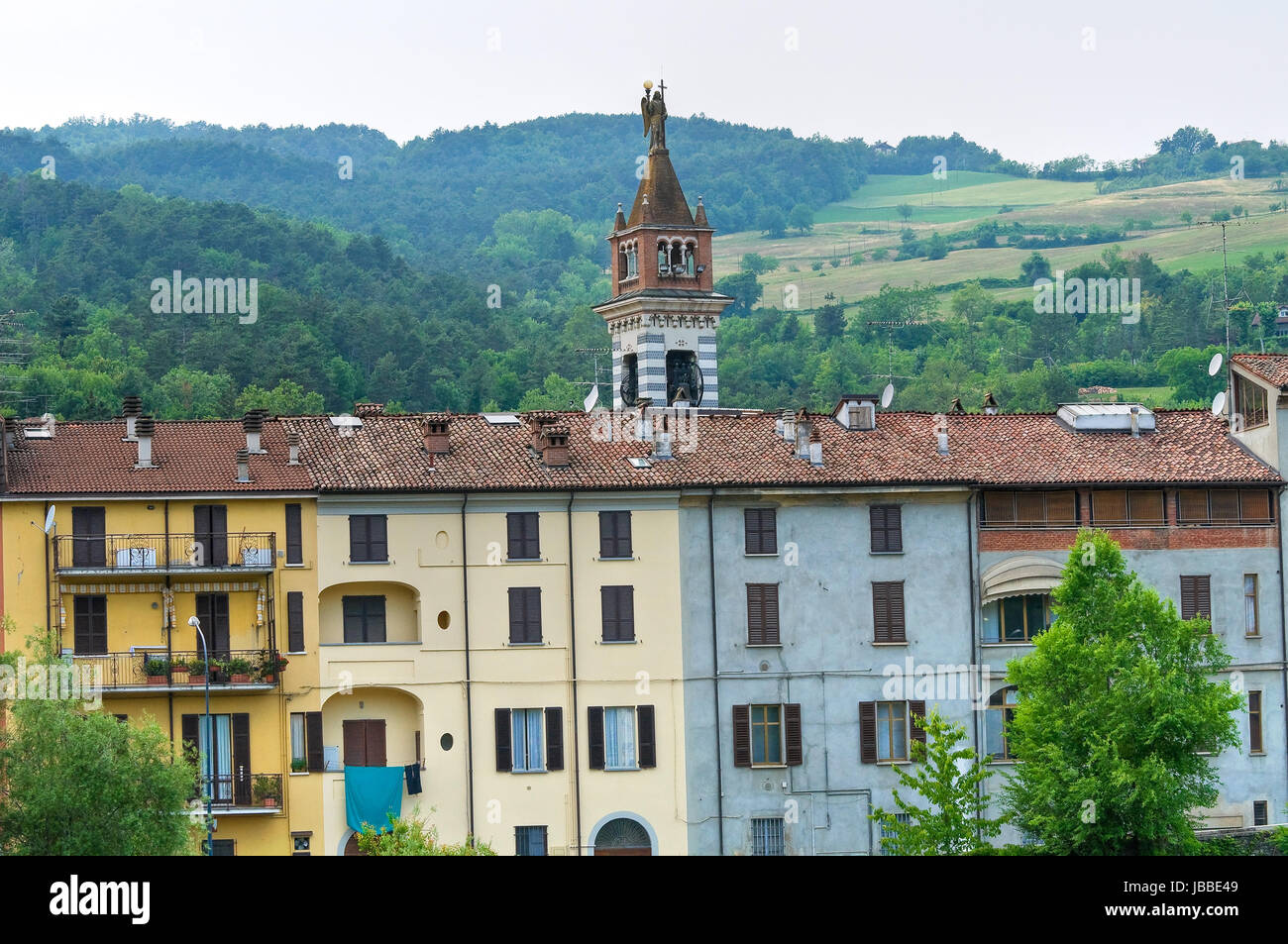 Panoramic view of Bettola. Emilia-Romagna. Italy Stock Photo - Alamy