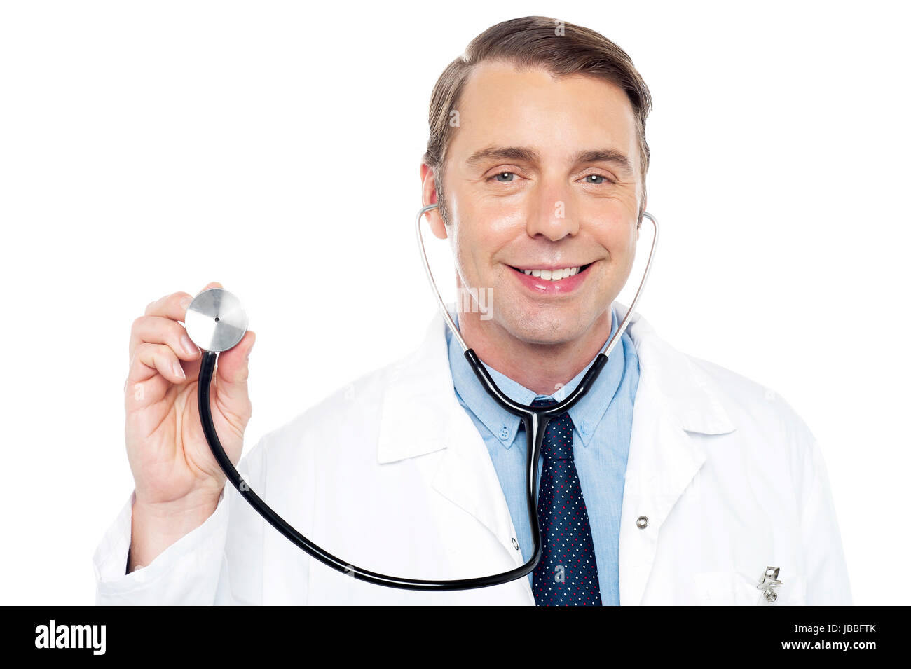 Doctor ready to do regular checkup of his patient. Closeup shot Stock ...