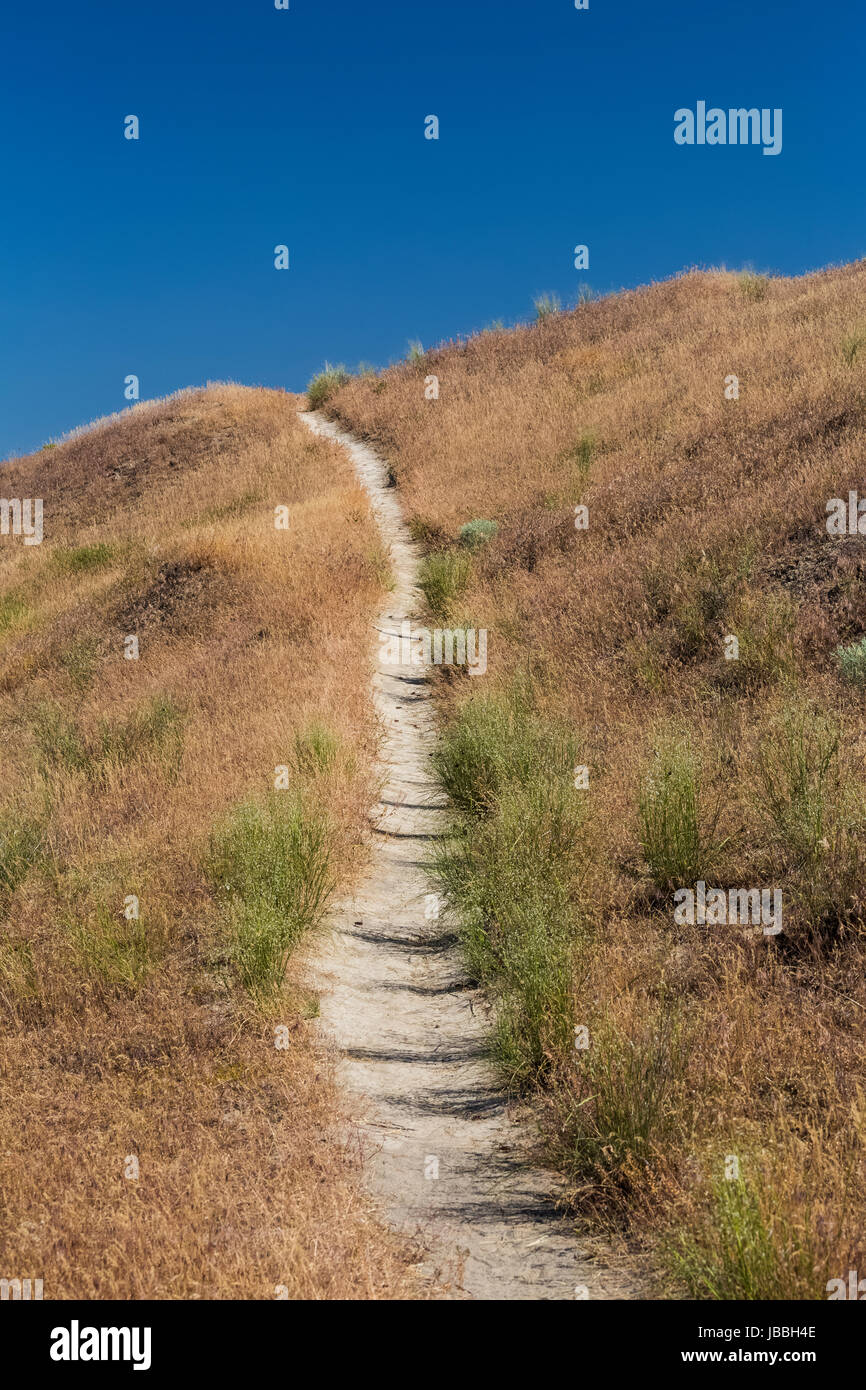 Trail to the White Bluffs along the Columbia River in Hanford Reach ...