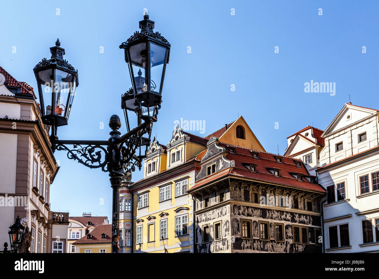 Architecture in historical centre of the Prague Stock Photo - Alamy