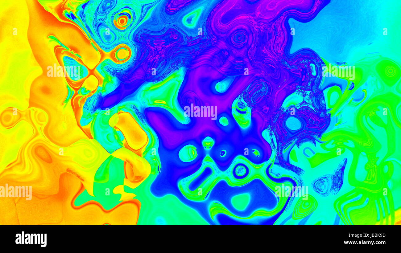 Abstract rainbow Colorful Paint Ink Explodes Diffusion Psychedelic ...