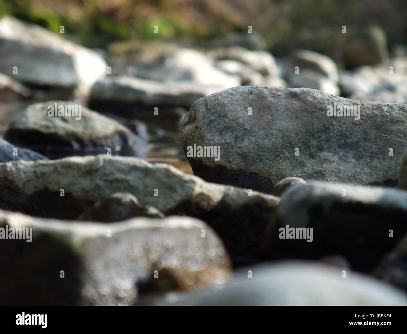 riverside detail with wet pebbles Stock Photo - Alamy