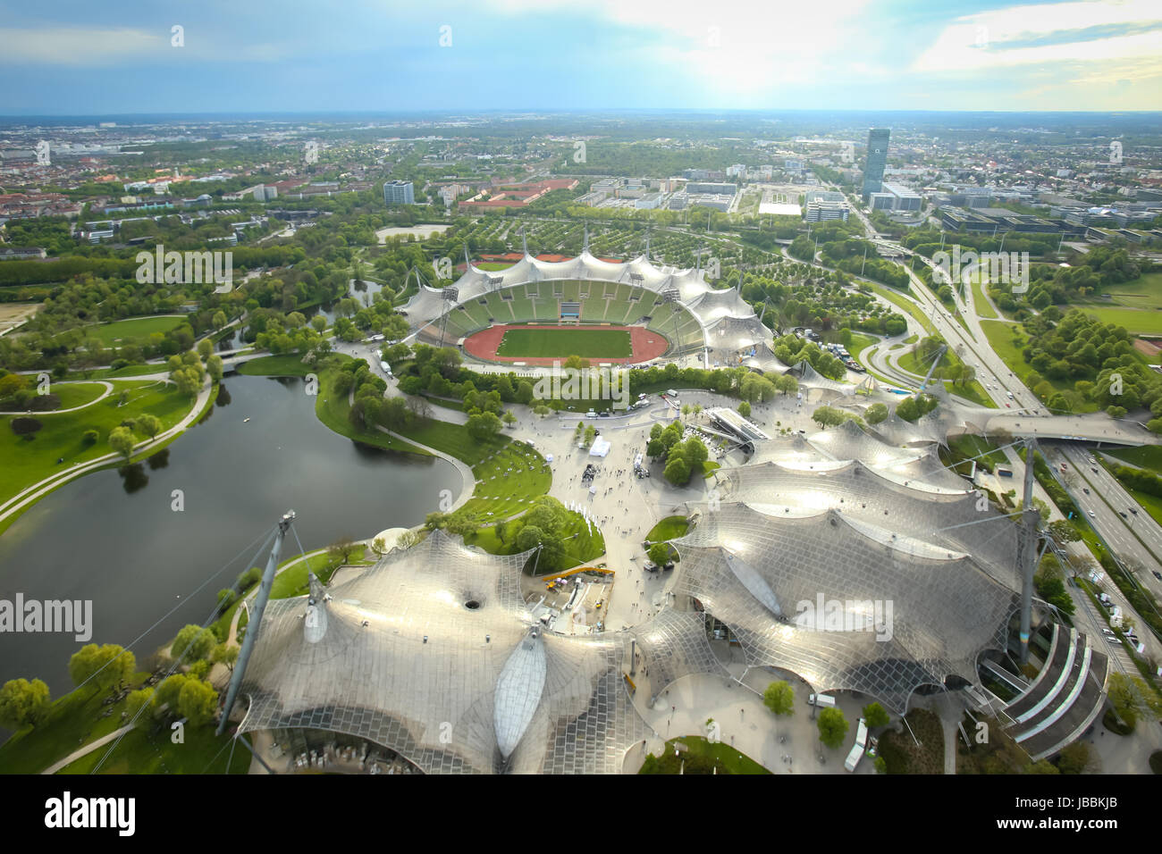 Olympic stadium olympiapark munich munchen hi-res stock photography and ...