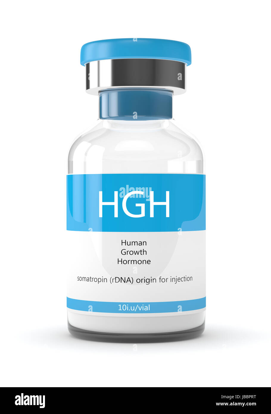 3d render of HGH vial isolated over white background Stock Photo - Alamy