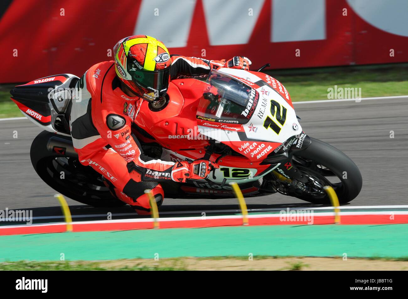 San Marino, Italy - May 12, 2017: Xavi Fores ESP Ducati Panigale R ...