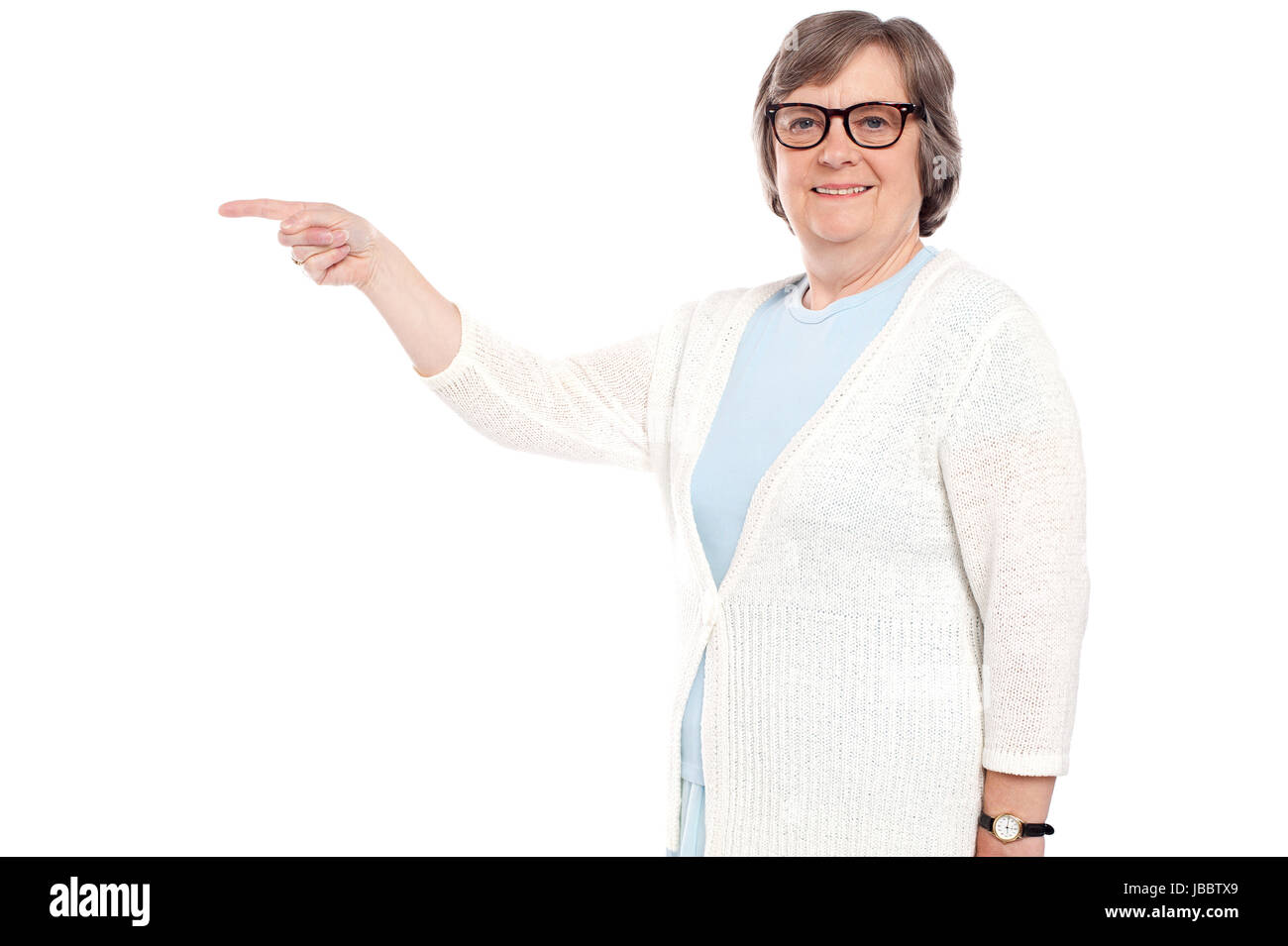 Lady pointing hi-res stock photography and images - Alamy