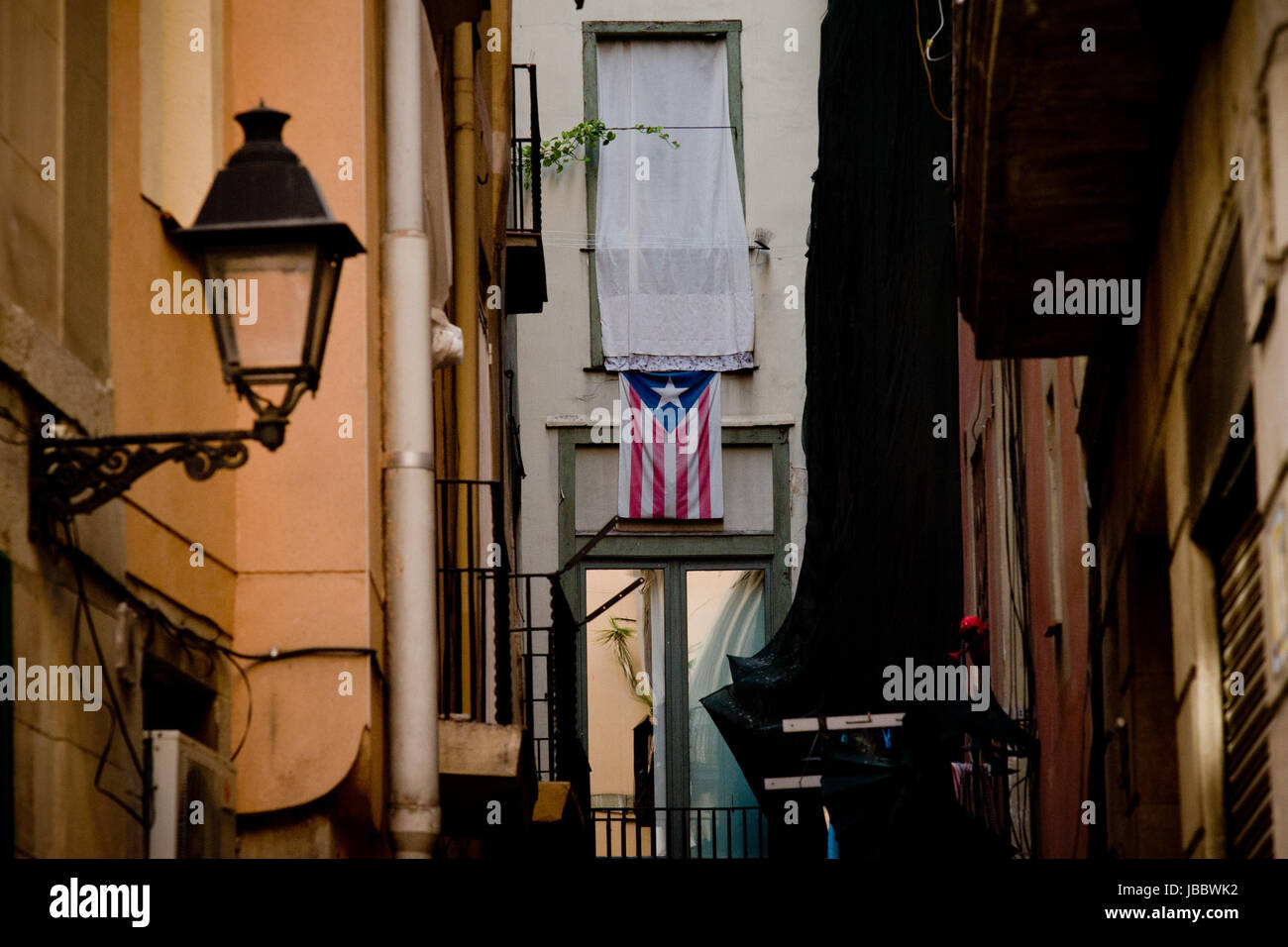 Catalonia flag estelada hi-res stock photography and images - Alamy