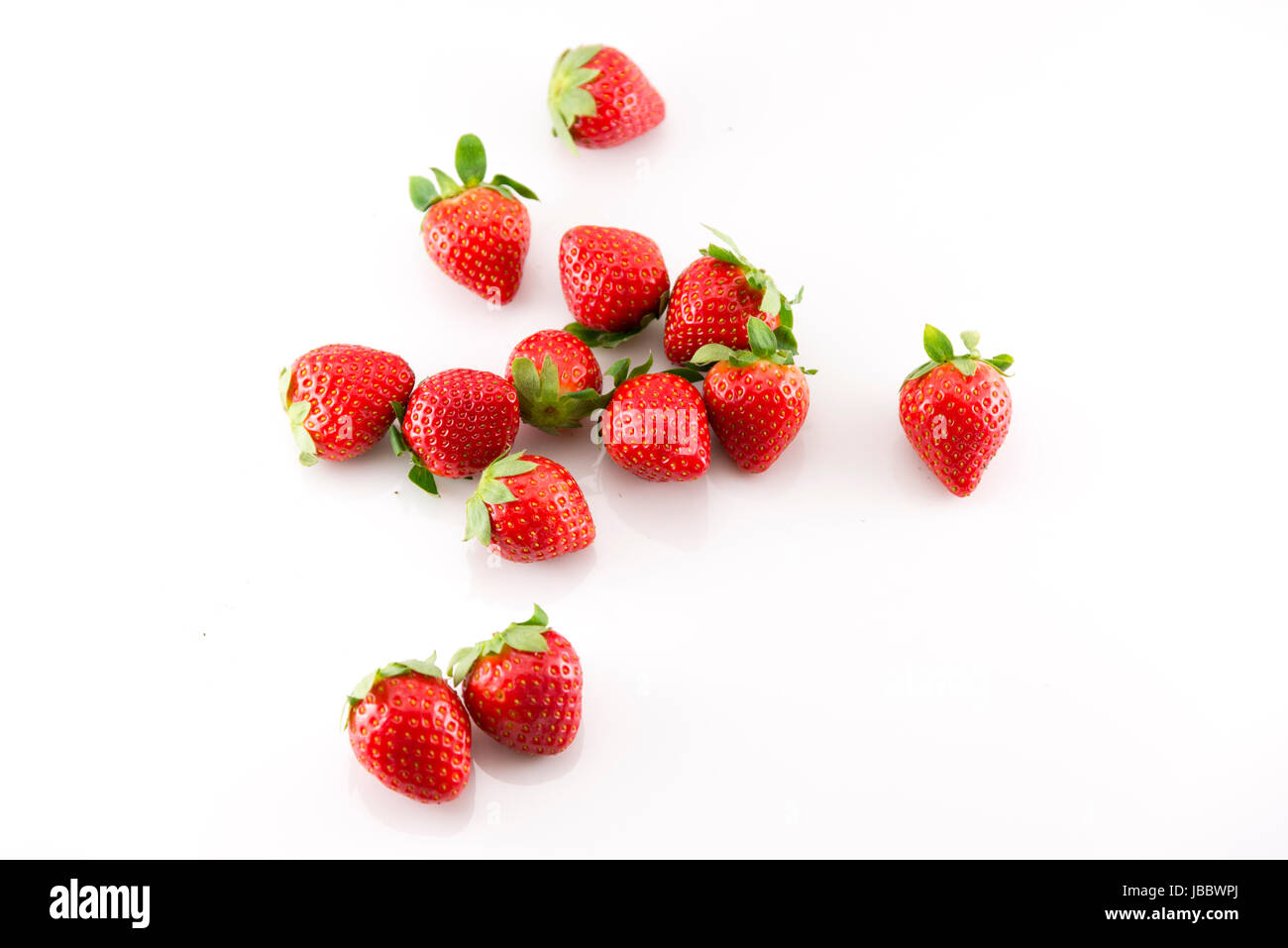 Fresh fruit strawberry, white background Stock Photo - Alamy