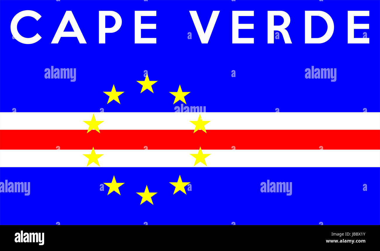 very big size illustration country flag of cape verde Stock Photo - Alamy