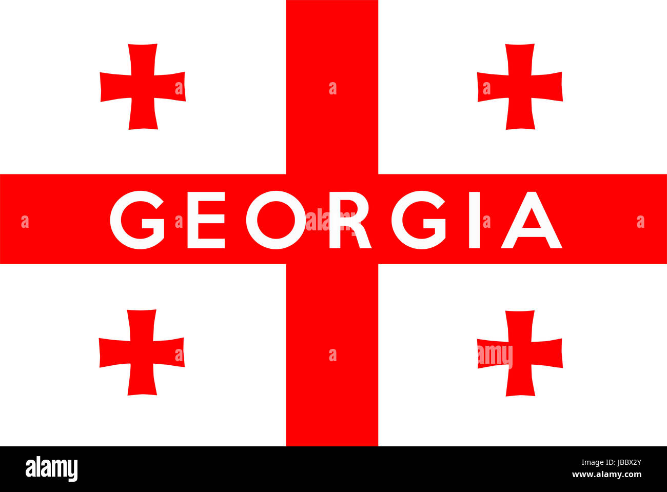 very big size illustration country flag of Georgia Stock Photo - Alamy