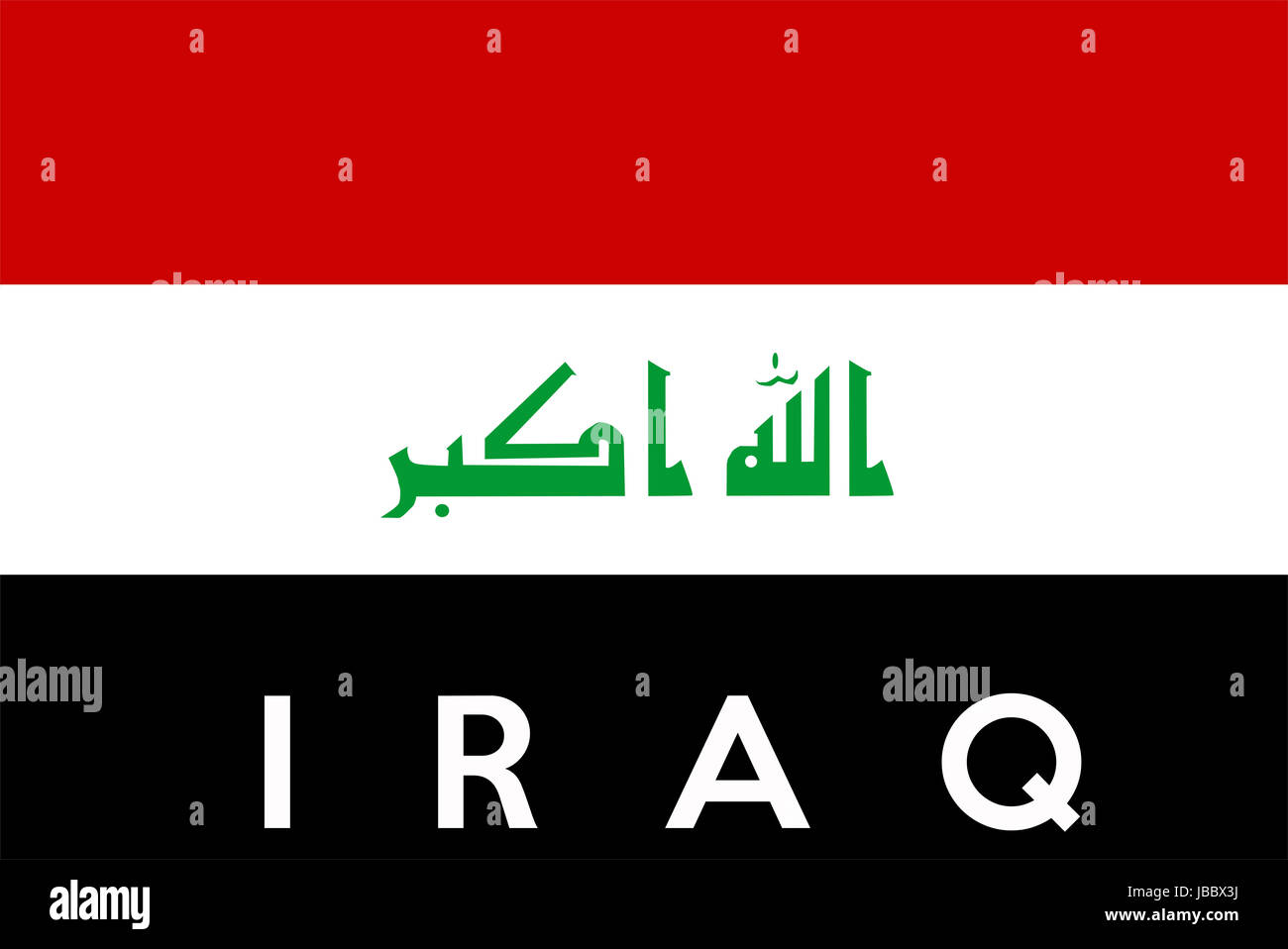 very big size illustration country flag of Iraq Stock Photo - Alamy