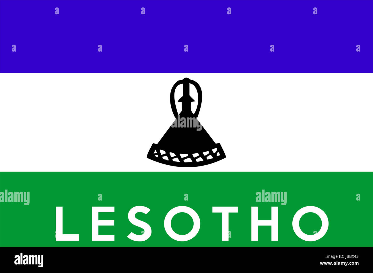 very big size illustration country flag of Lesotho Stock Photo - Alamy