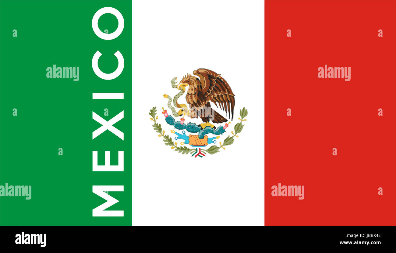 very big size illustration country flag of Mexico Stock Photo - Alamy