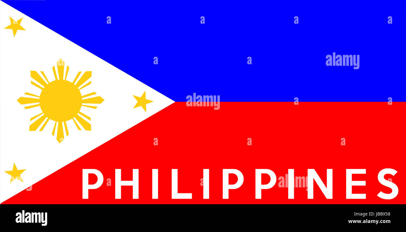 very big size illustration country flag of Philippines Stock Photo - Alamy