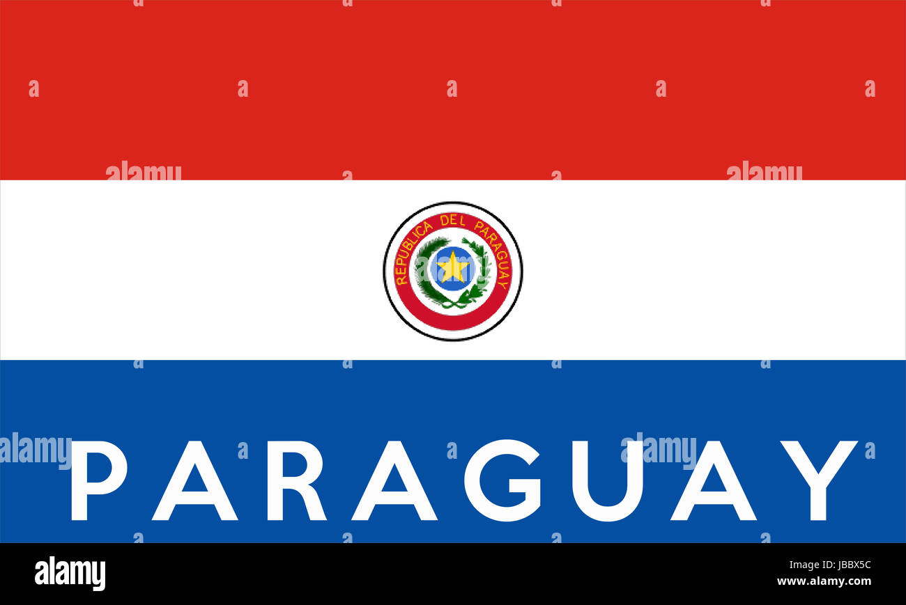 very big size illustration country flag of Paraguay Stock Photo - Alamy