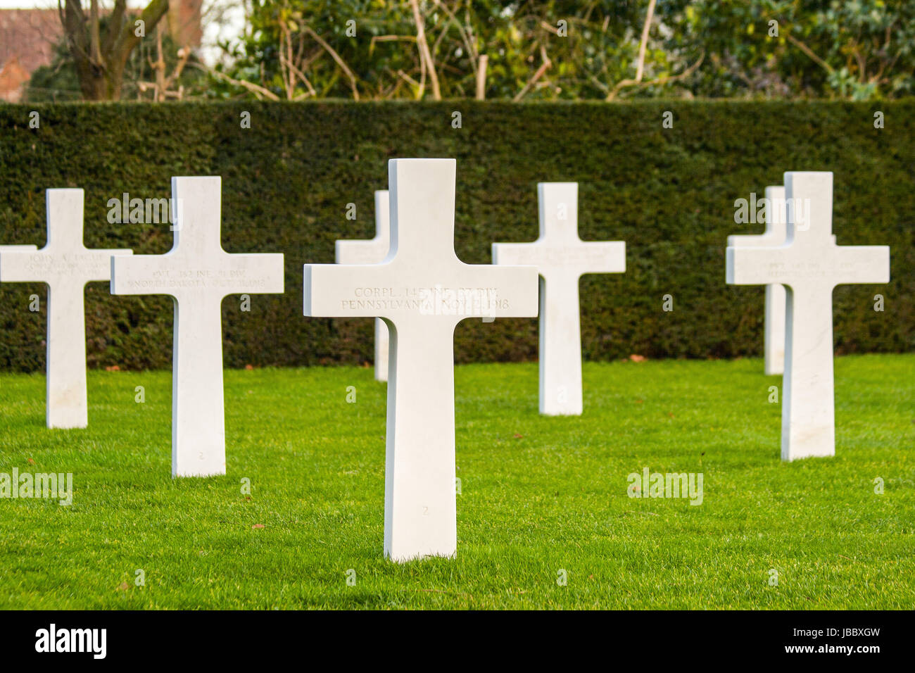 Flanders field American cemetery in Waregem Belgium Stock Photo - Alamy