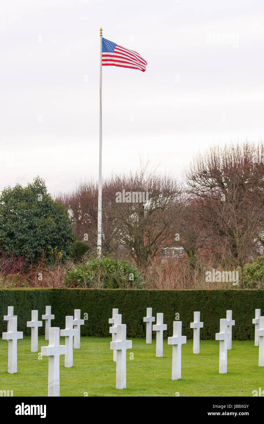 Flanders field American cemetery in Waregem Belgium Stock Photo - Alamy