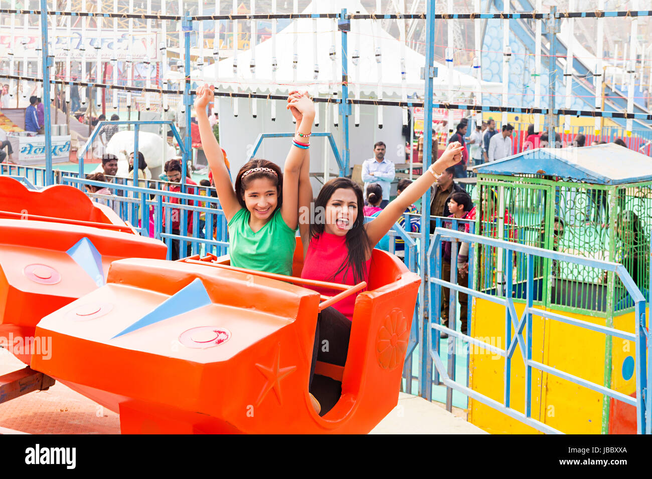 Indian rides at fun fair hi-res stock photography and images - Alamy