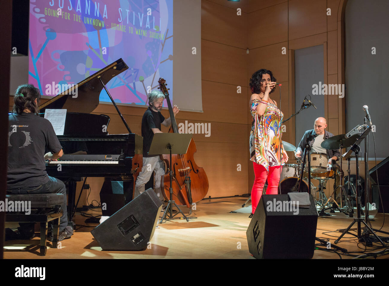 Rome, Italy. 09th June, 2017. The Italian jazz vocalist has performed ...