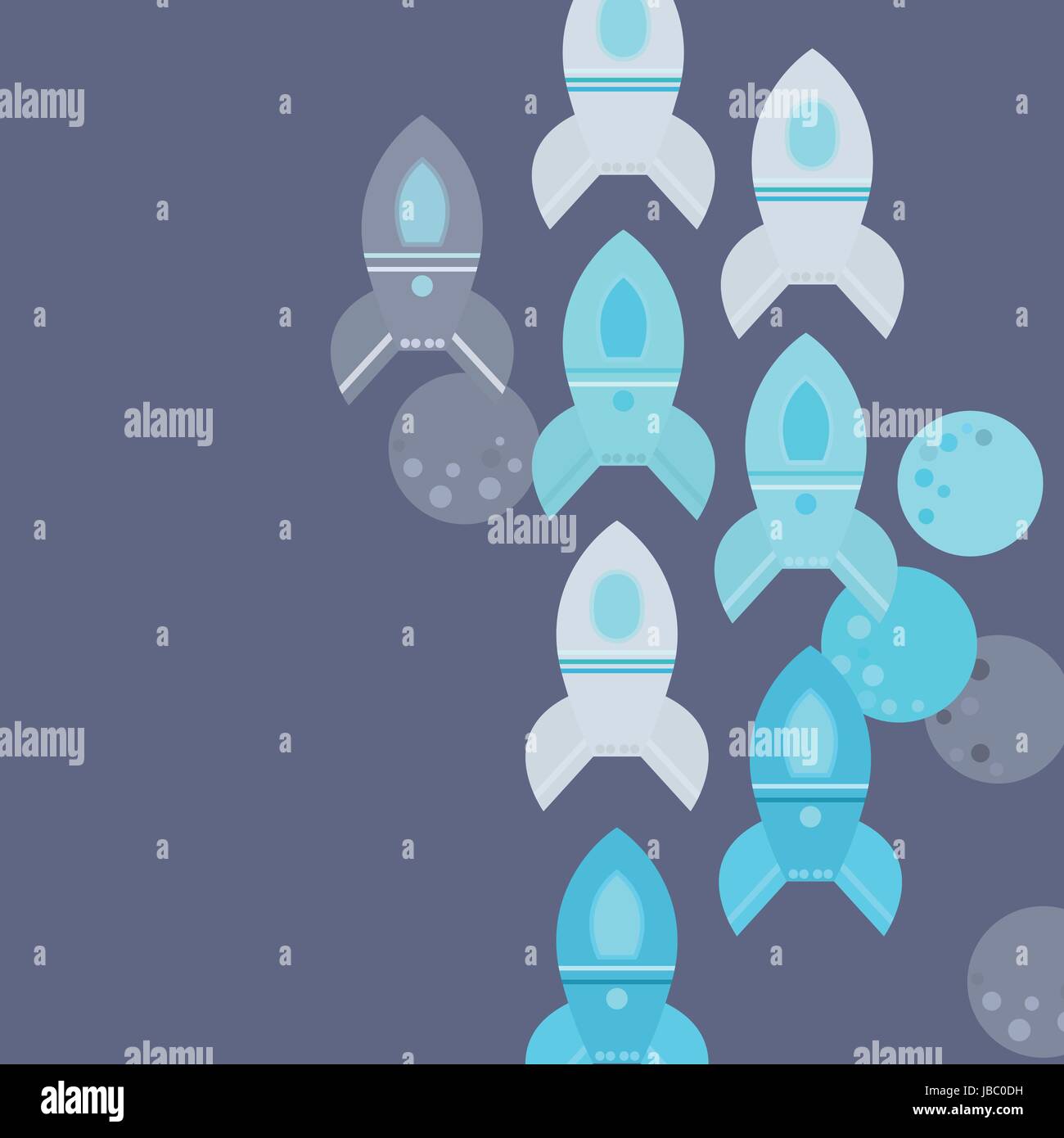 Flat space theme illustration Stock Vector Image & Art - Alamy