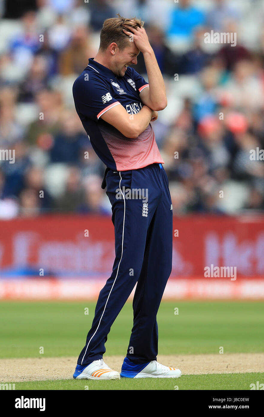 England's Jake Ball looks dejected during the ICC Champions Trophy ...