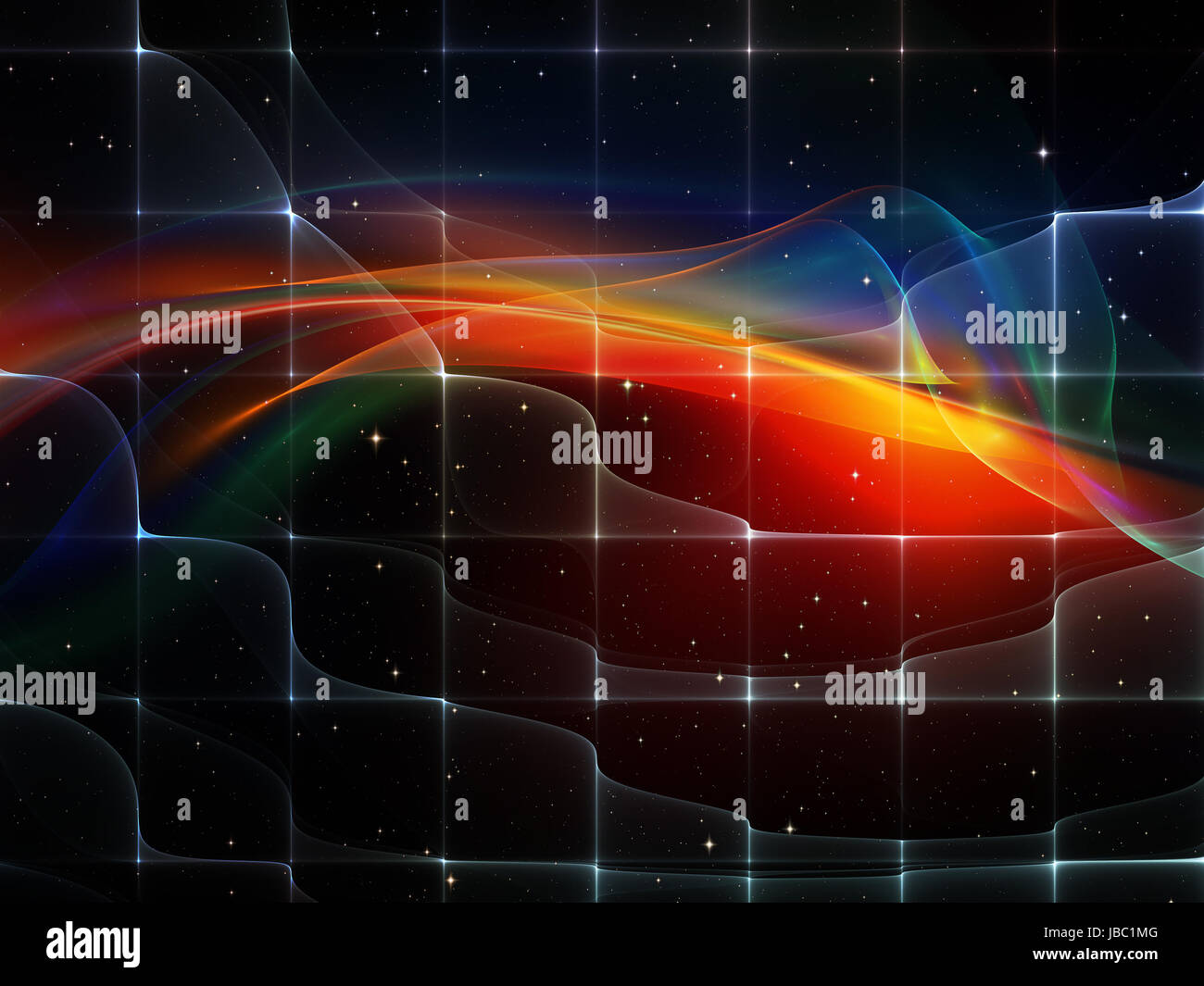 Geometry of Space series. Artistic abstraction composed of conceptual ...
